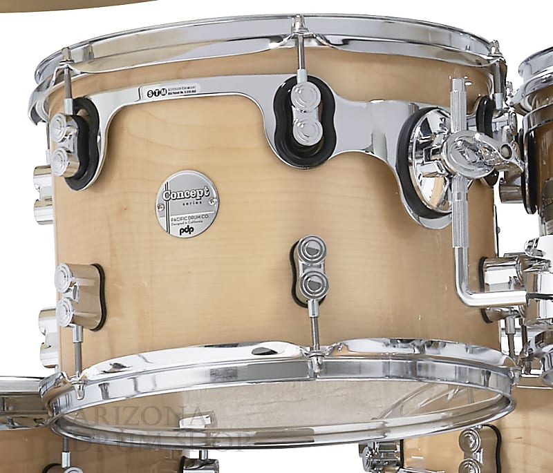 PDP Concept Maple Series 12 inch Tom Natural Lacquer | Reverb