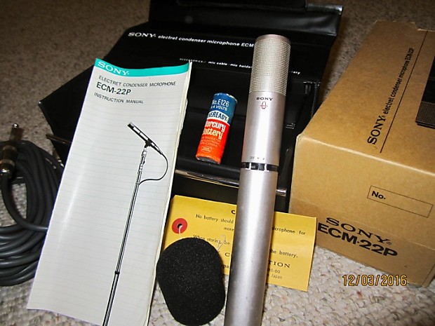 Vintage Sony ECM-22P Electret Condenser Microphone - EC! | Reverb