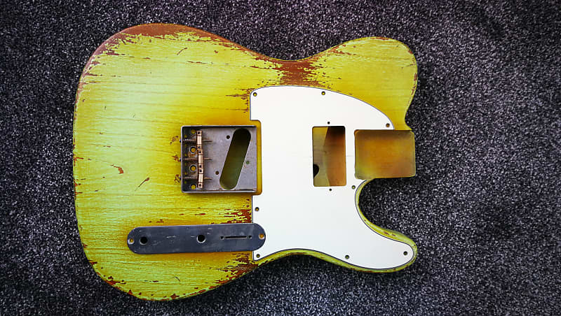 Vtt Relics Telecaster 50's - Surf Green Over Butterscotch | Reverb