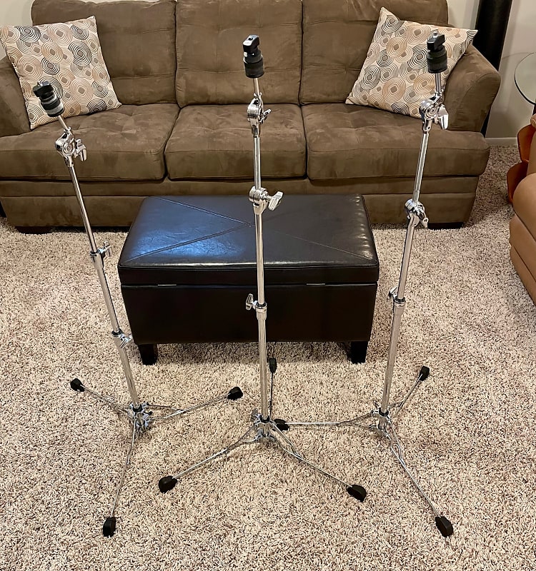 (3) Pearl Flat Base Cymbal Stands | Reverb