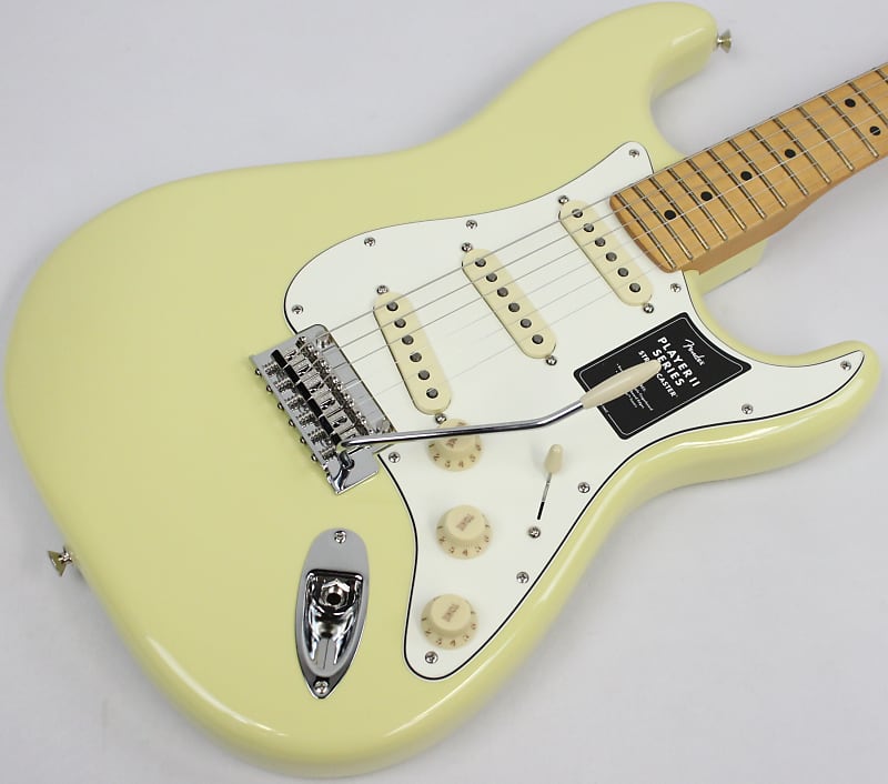 Fender Player II Stratocaster Electric Guitar, Hialeah Yellow | Reverb