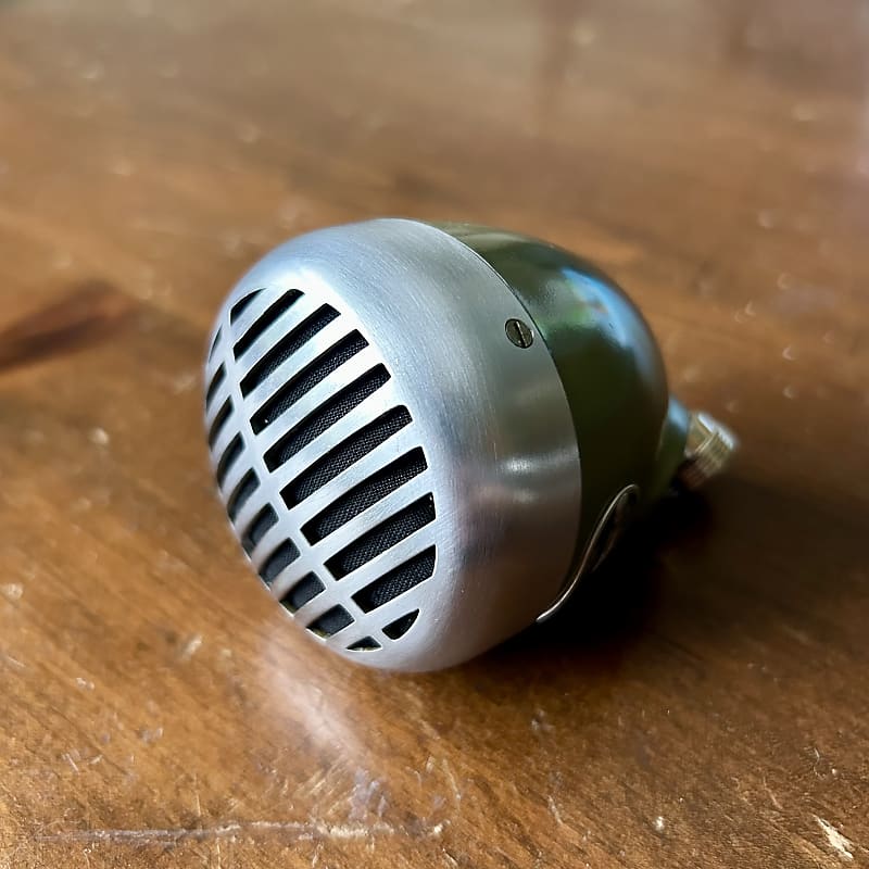 Vintage Shure 520 Green Bullet w/ 1956 99G86 CR Harp Mic | Reverb