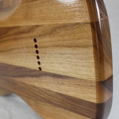 Finished Walnut Hardtail guitar body- fits Fender Strat | Reverb