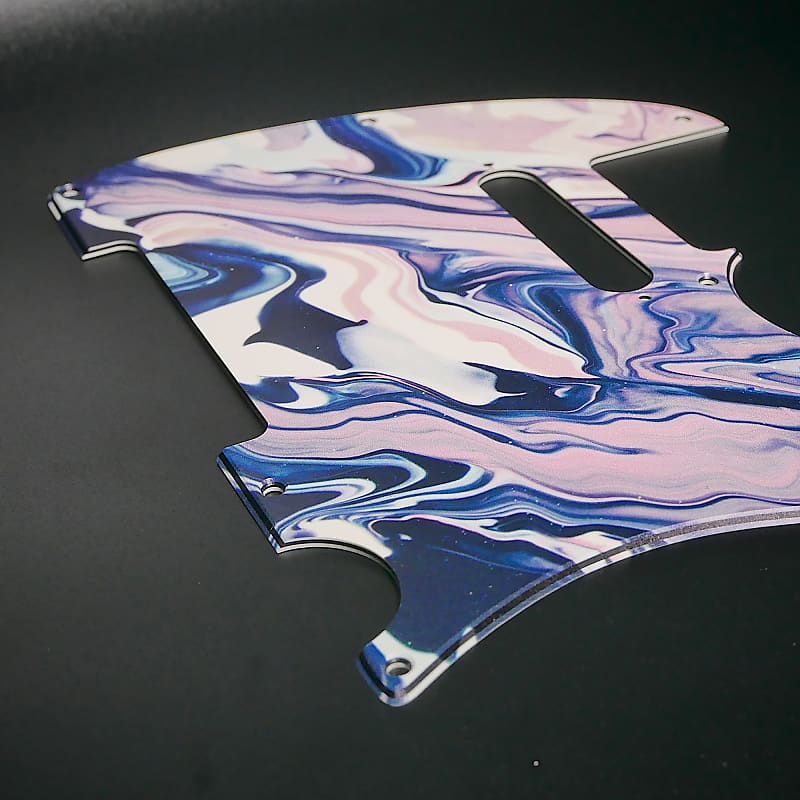 Fender Tele Pickguard / Marble #5 / Custom Pickguard / | Reverb UK