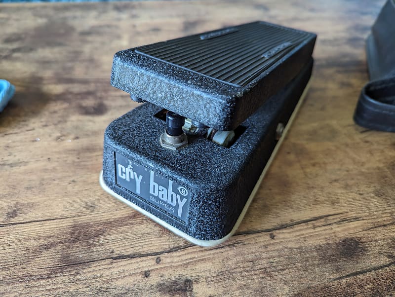 Vintage Jen Crybaby Super Wah pedal White Fasel inductor | Reverb