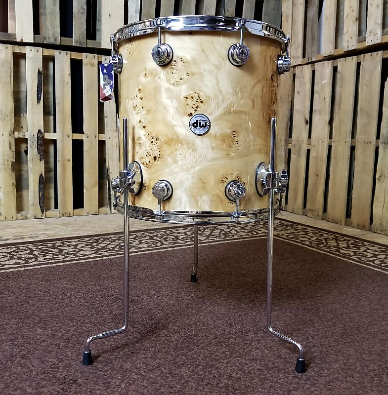 DW Collector's Series 16x16 Exotic Mapa Burl Floor Tom SO# | Reverb