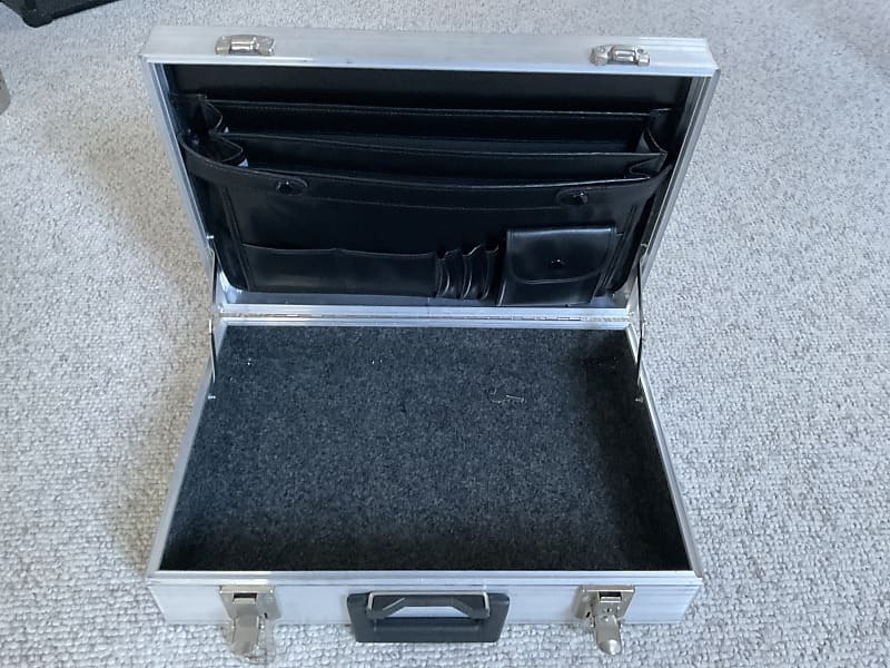 LM ENGINEERING Attaché Briefcase Black / Metal binding | Reverb