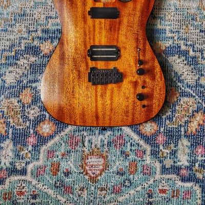 FULLY LOADED Warmoth Telecaster Body: Mahogany Carved Top | Reverb