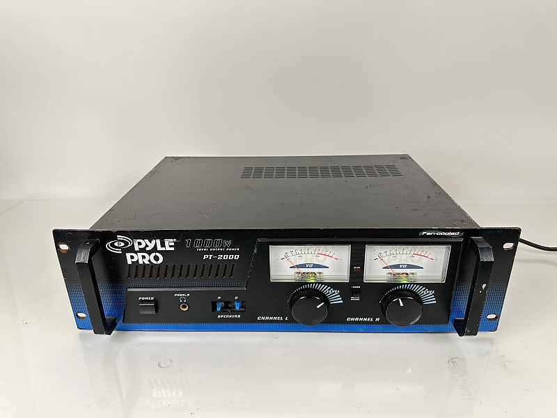 Pyle Pro PT-2000 1000W Fan-Cooled 2 Channel 19" Rack Mount | Reverb