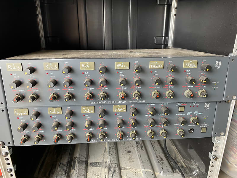 TOA D4 and D4 expander line mixer mid eighties - Gray | Reverb