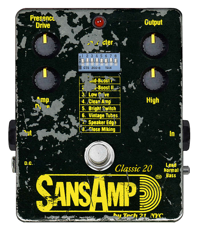 Tech 21 SansAmp Classic 20th Anniversary Relic | Reverb