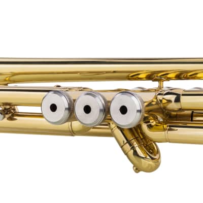 Glarry Brass Trumpet Bb with 7C Mouthpiece - Golden | Reverb