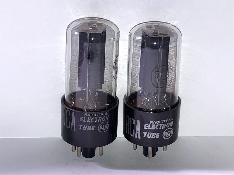 1956 1957 RCA 5Y3GT Rectifier Tubes, Matched Pair, Tested | Reverb