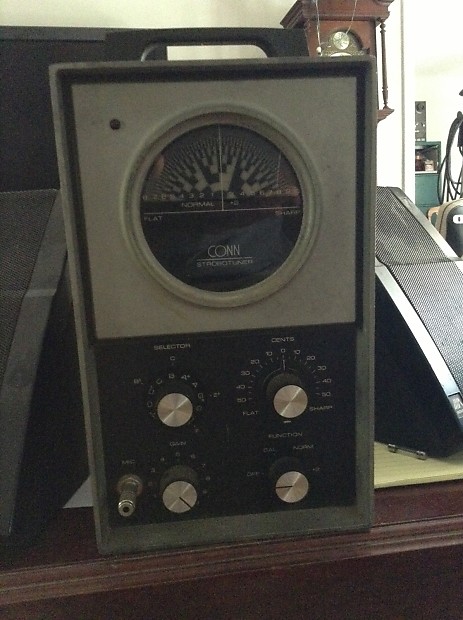 Conn strobe ST-11 Strobotuner Late 70's Black / Silver | Reverb