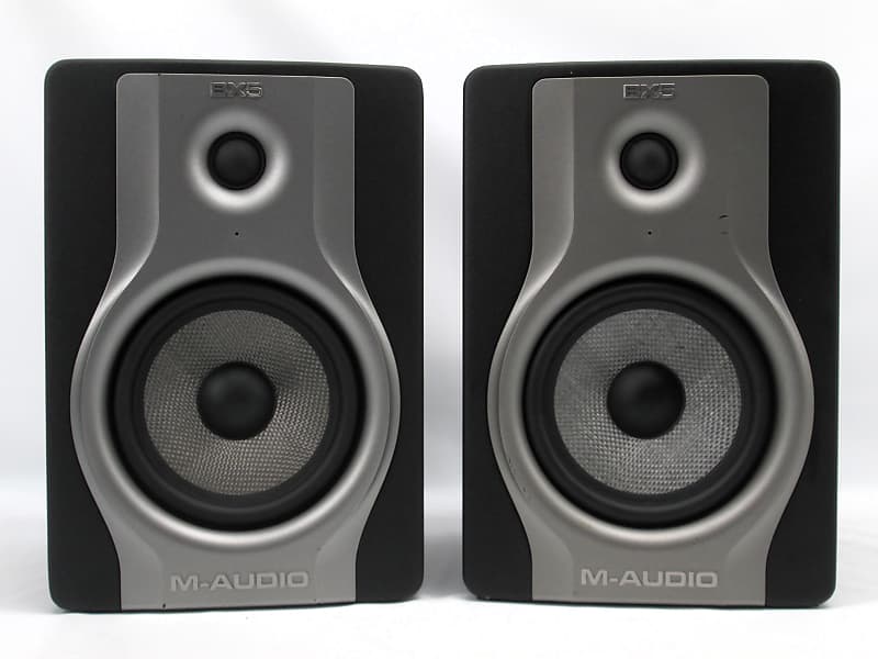 PAIR of M-Audio BX5 Carbon 5" Powered Studio Monitor Speakers | Reverb