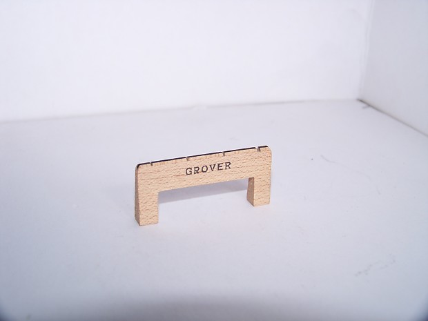 Pre War Grover Bridge 4 String Maple and Ebony Inlay 3/4" | Reverb