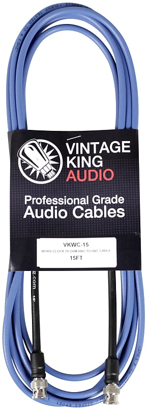 Vintage King BNC - BNC Word Clock Cable - 3' | Reverb