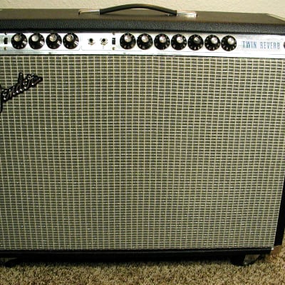 Fender Vintage 1967 Blackface Twin Reverb 85-Watt 2x12 Guitar | Reverb