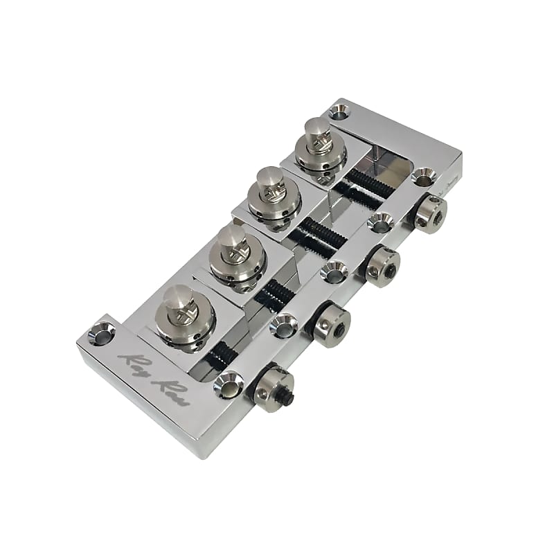 Ray Ross Saddle-Less 4-String Bass Bridge - Chrome | Reverb