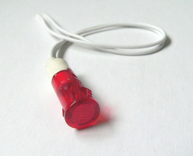 220V Red Round Neon Pilot Lamp for Marshall Guitar | Reverb UK