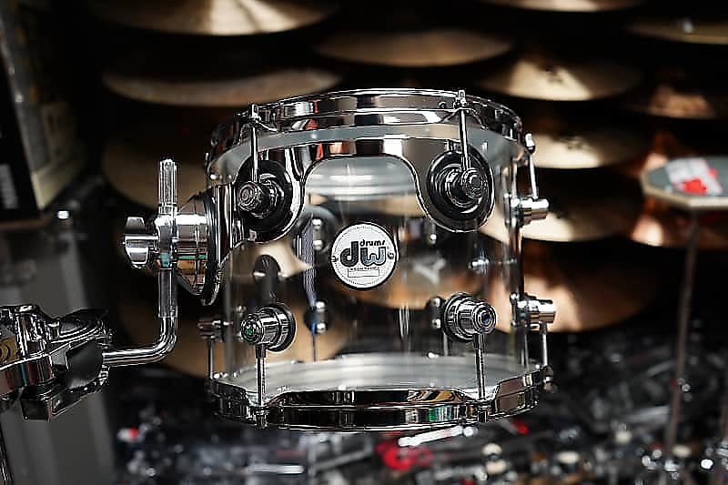 DW Design Series 10'' Clear Acrylic Tom w/ STM Mount & | Reverb