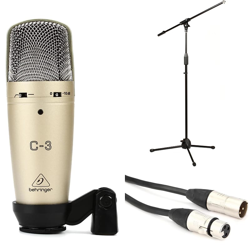Behringer C-3 Dual-diaphragm Condenser Microphone with Stand | Reverb