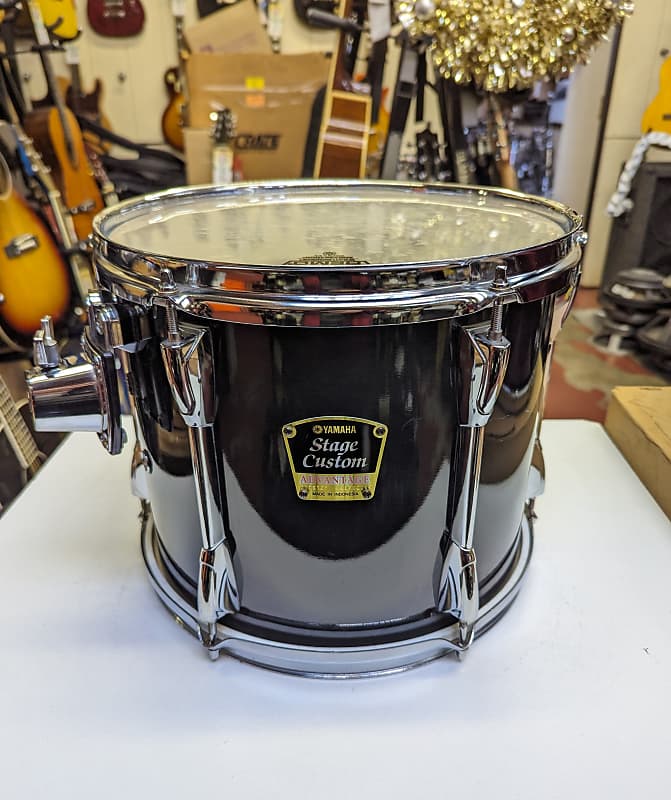 1990s Yamaha 10 X 12" Black Lacquer Stage Custom Advantage | Reverb