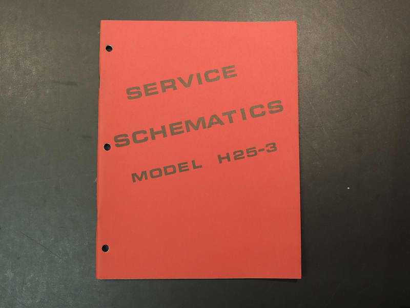 Lowrey Model H25-3 Service Manual [Three Wave Music] | Reverb UK