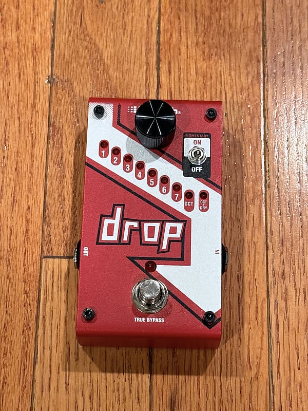 DigiTech Drop Compact Polyphonic Pitch-Shifter 2010s - Red | Reverb