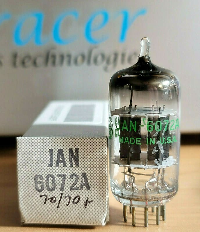 6072 GE General Electric 6072A JAN Black Plate Tube NOS NIB | Reverb