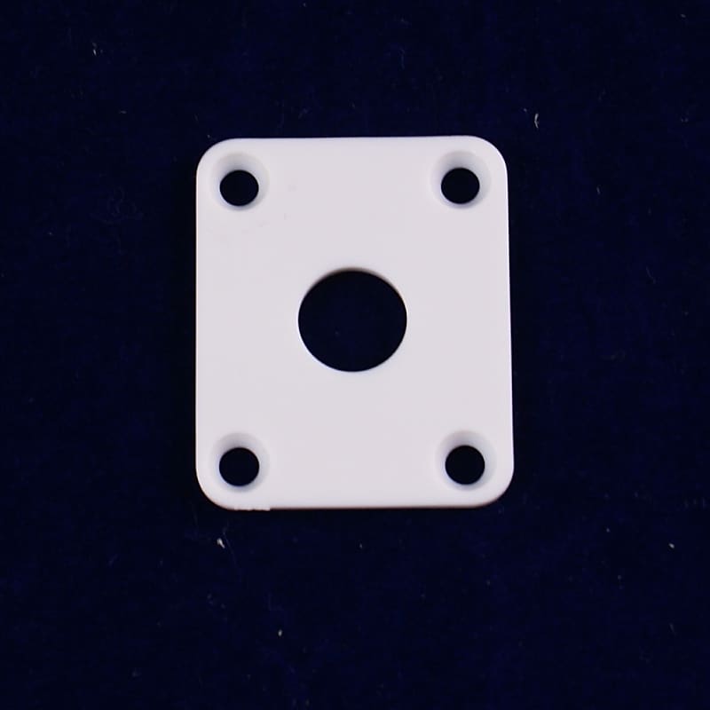 Plastic Square output Jack Plate ,White | Reverb UK
