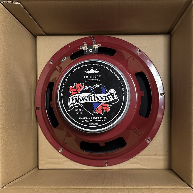 Eminence Blackheart 75W - 16 ohm - Red | Reverb