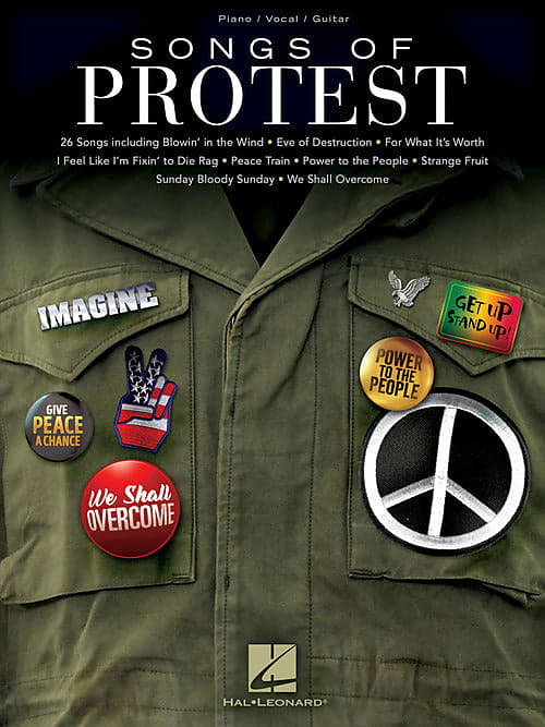 Songs of Protest Piano/Vocal/Guitar Songbook | Reverb