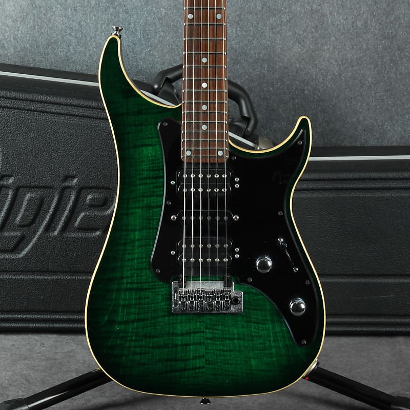 Vigier Excalibur HSH Tremelo - Mysterious Green - Hard Case - | Reverb