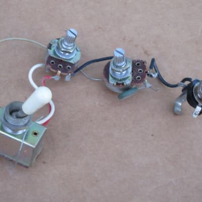Vintage 1960s Teisco Japan Pots Switch Input Jack Wiring | Reverb