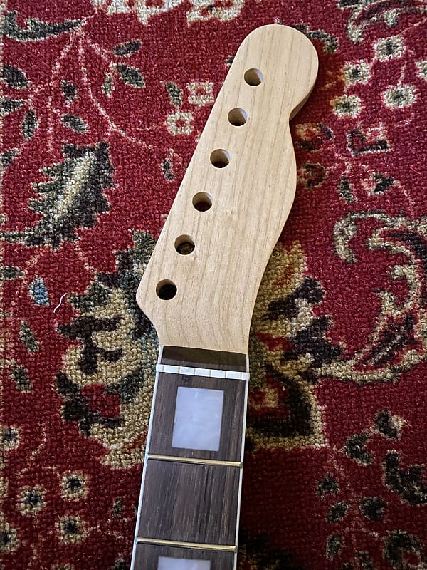 Strat/Tele Neck with Block Inlays and Binding! 25.5” 21 Fret | Reverb