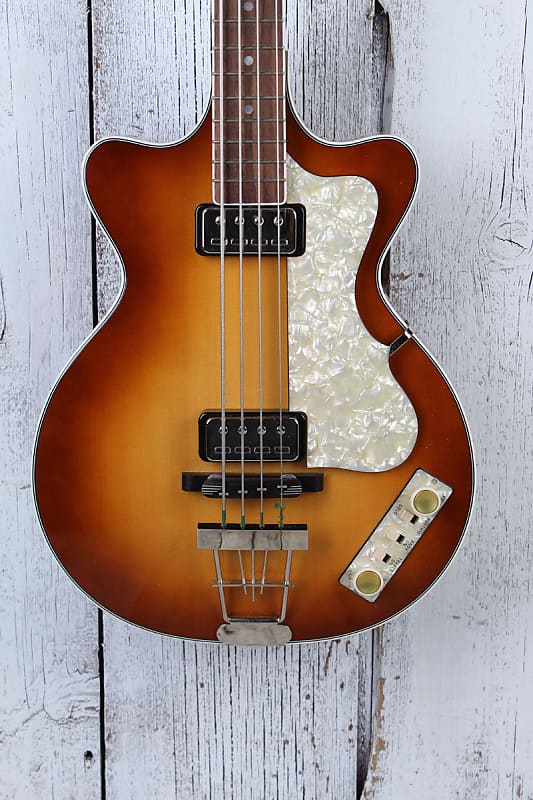 Hofner 500/2 Double Cut Club Bass 4 String Bass Guitar | Reverb UK