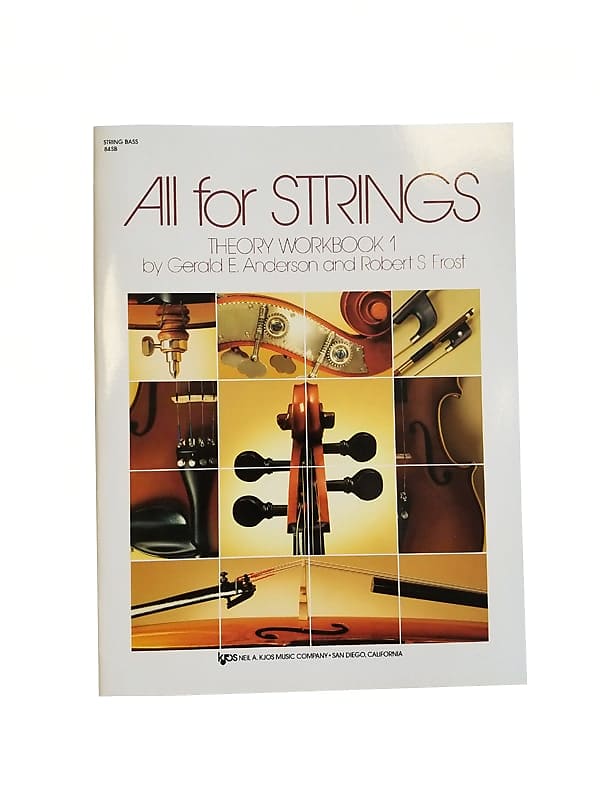 All For Strings Theory Workbook String Bass Book One | Reverb