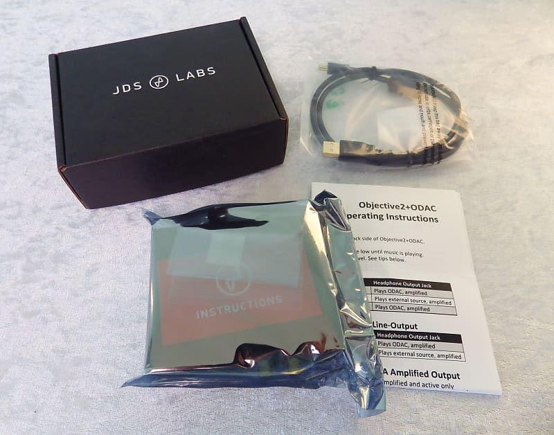 JDS Labs Objective2 +ODAC Combo DAC & headphone amp new in | Reverb
