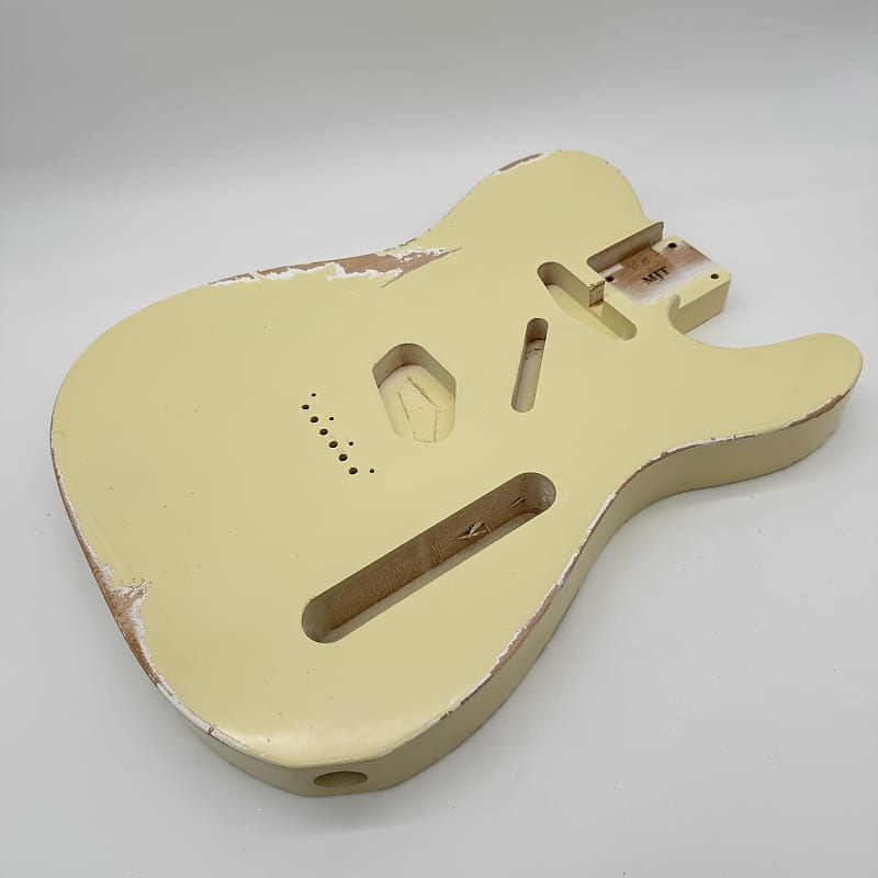MJT USA Telecaster Relic Body Alder Vintage White Nitro New | Reverb