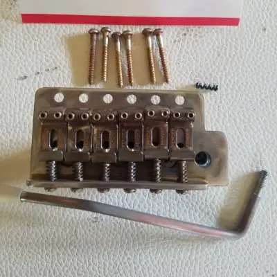Genuine Fender Stratocaster Tremolo/Bridge Aged Relic | Reverb