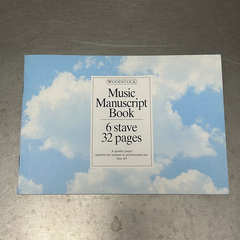 Music Manuscript Book A5 | Reverb Canada