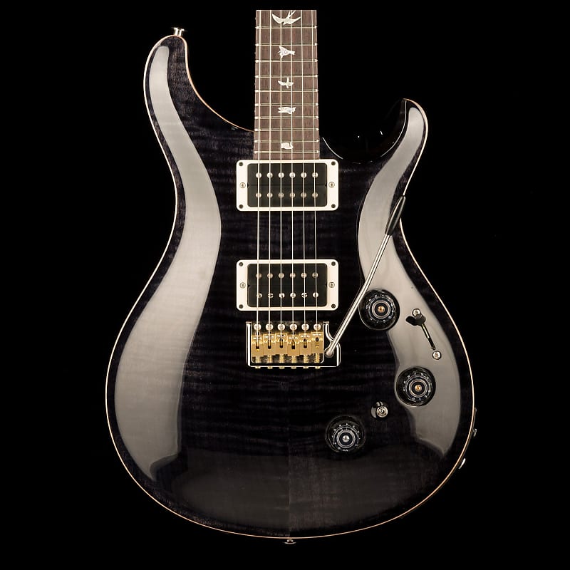 PRS Core Custom 24 Piezo Pattern Thin Gray Black with Case | Reverb