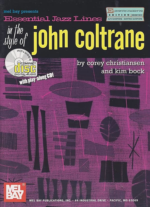 Essential Jazz Lines in the Style of John Coltrane Book - Bb | Reverb
