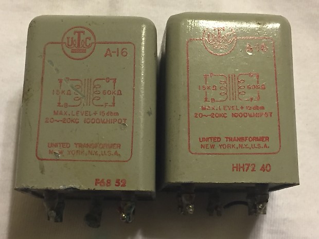 Utc A 16 Interstage Transformer Reverb