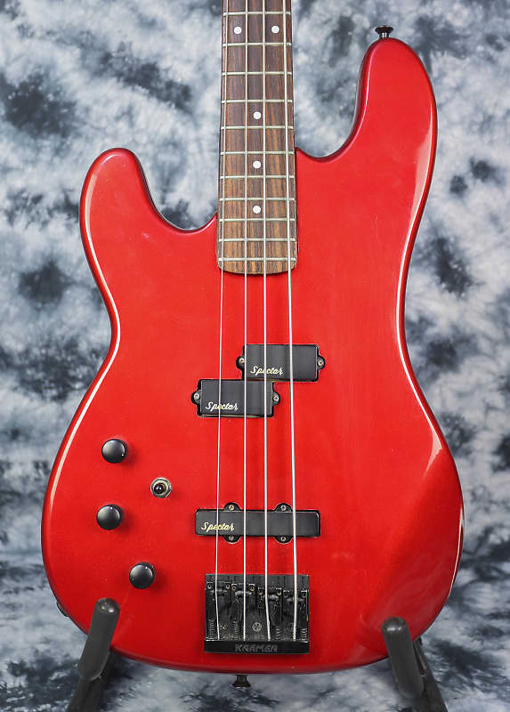 80's Kramer 710 Bass Left Handed Metallic Red | Reverb Canada