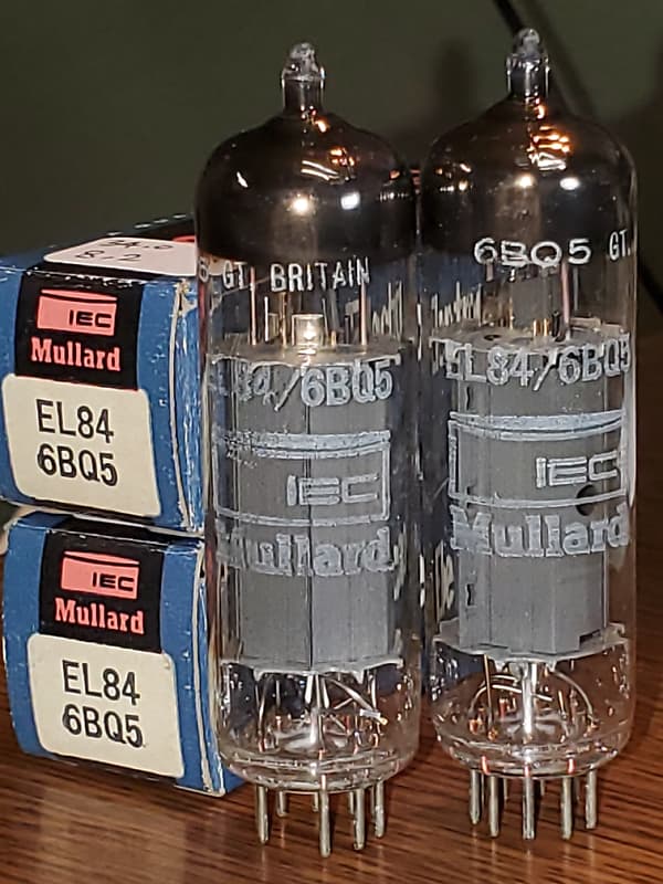 Mullard 6BQ5/EL84 NOS/NIB Matched Pair/Etched BB Codes | Reverb