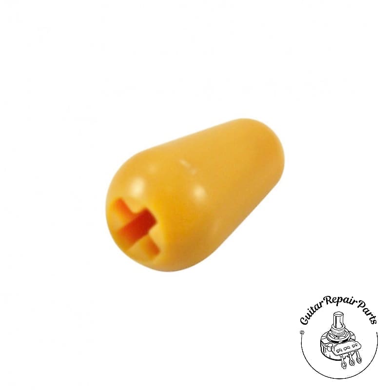 Plastic Blade Pickup Selector Switch Tip, Strat Style - Amber | Reverb