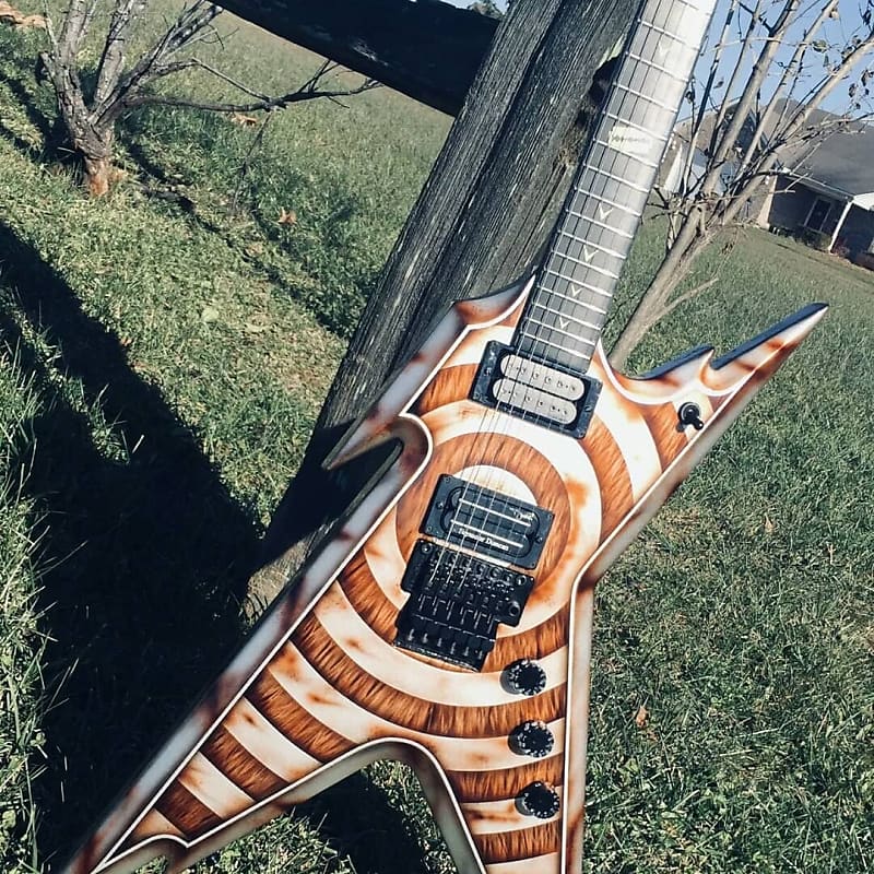 Dean USA Stealth Razorback Bullseye Rust , C.S. U.S.A. '04' | Reverb