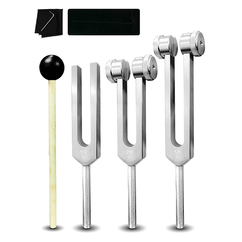 Tuning Fork Set For Healing Chakra Set 128Hz 256Hz 512Hz | Reverb